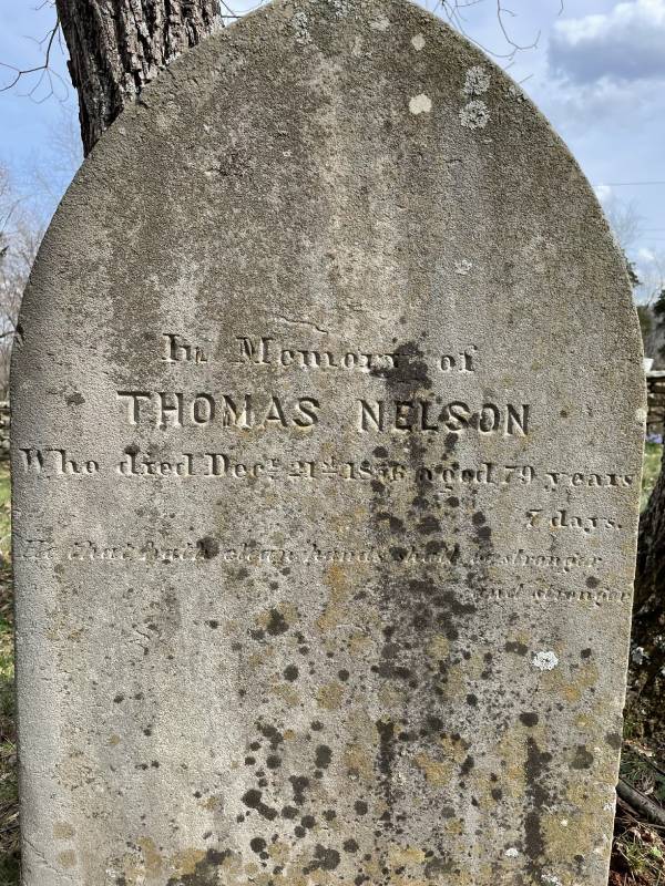 Thomas Nelson - Carter - Nelson Cemetery